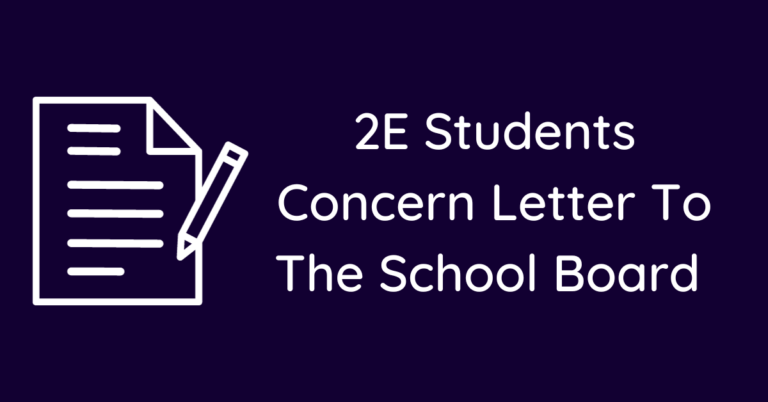 2E Students Concern Letter To The School Board (10 Samples)