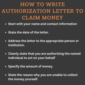 Authorization Letter To Claim Money (10 Samples)