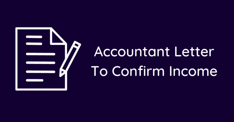 Accountant Letter To Confirm Income - Sample Letter Hub