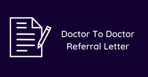 Doctor To Doctor Referral Letter - Sample Letter Hub