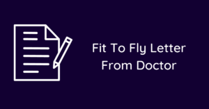 Fit To Fly Letter From Doctor - Sample Letter Hub