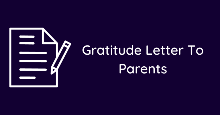 Gratitude Letter To Parents - Sample Letter Hub