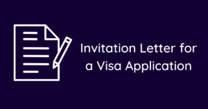 Invitation Letter for a Visa Application - Sample Letter Hub