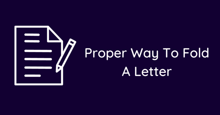 Proper Way To Fold A Letter - Sample Letter Hub