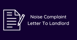Noise Complaint Letter To Landlord - Sample Letter Hub