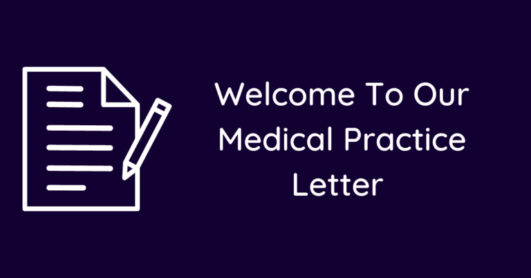 Welcome To Our Medical Practice Letter (5 Samples)