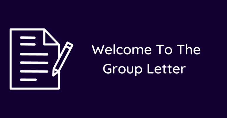 Welcome To The Group Letter (5 Samples)