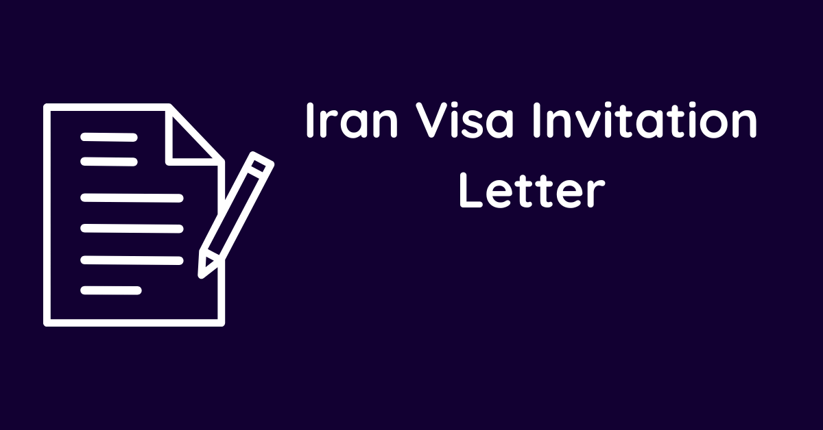 Iran Visa Invitation Letter