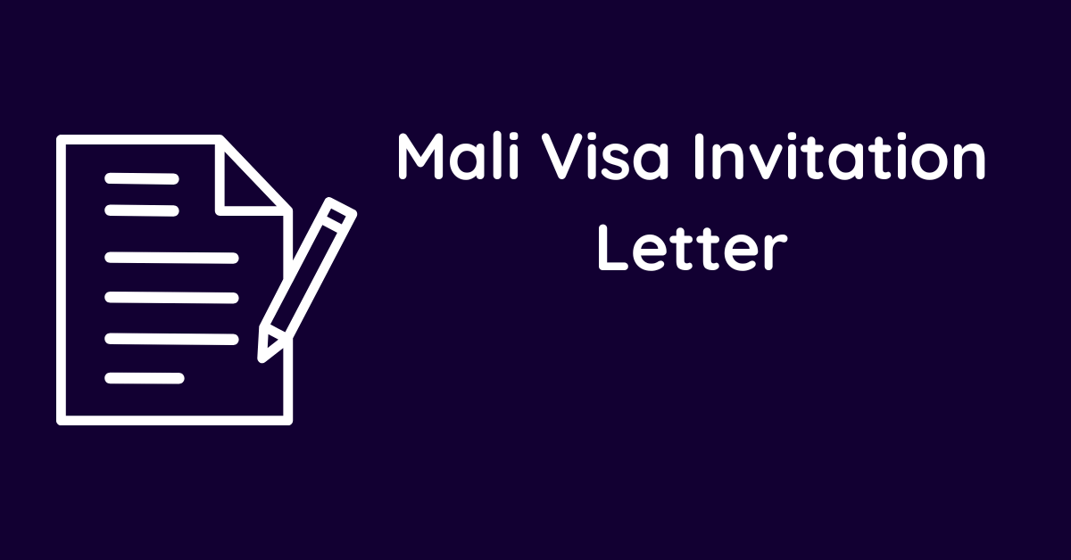 Mali Visa Invitation Letter